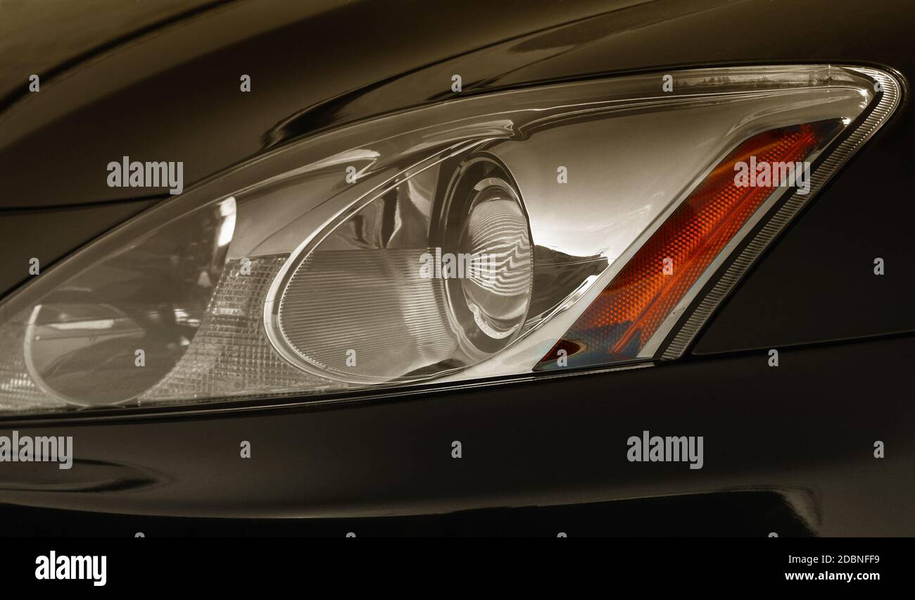 modern car lamp closeup.toned picture Stock Photo - Alamy
