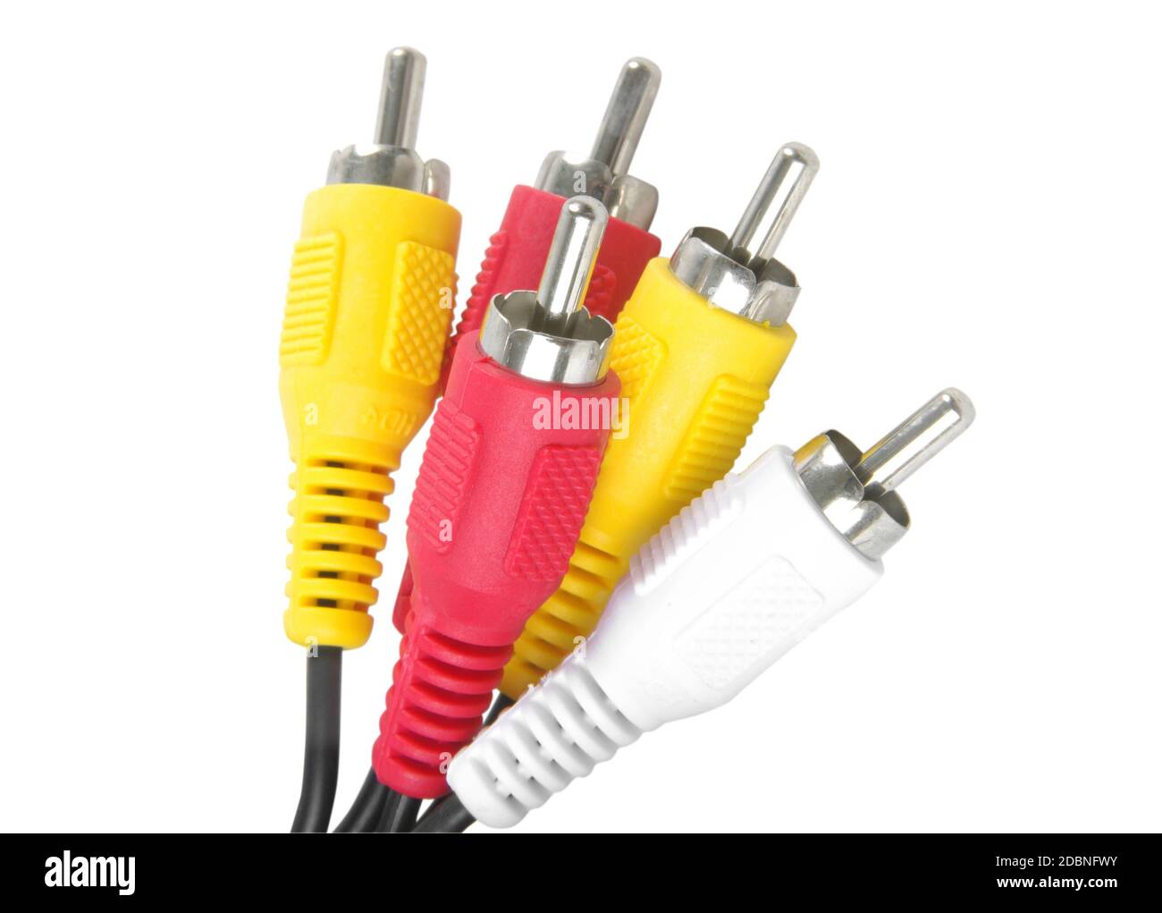 electronic tulip cables over white surface Stock Photo - Alamy