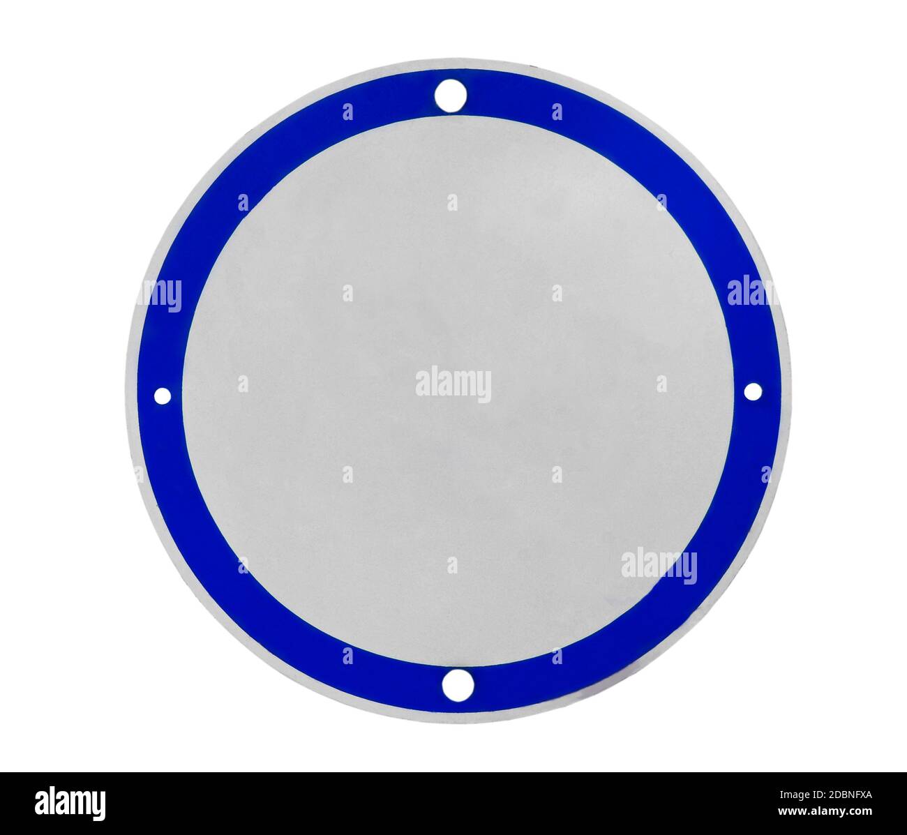 Blue circle road sign Cut Out Stock Images & Pictures - Alamy
