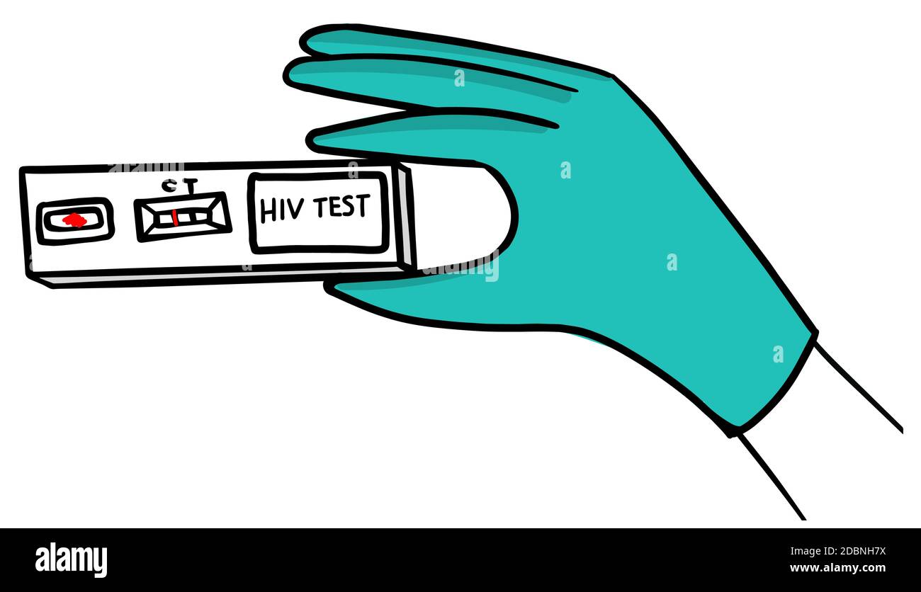 Hiv home test kit Stock Vector Images - Alamy