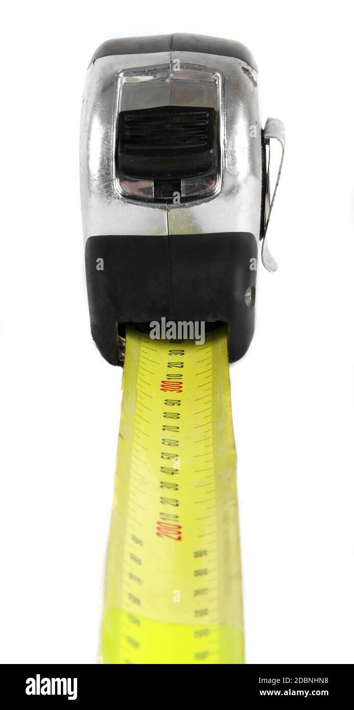 tradesman old meter over white Stock Photo - Alamy