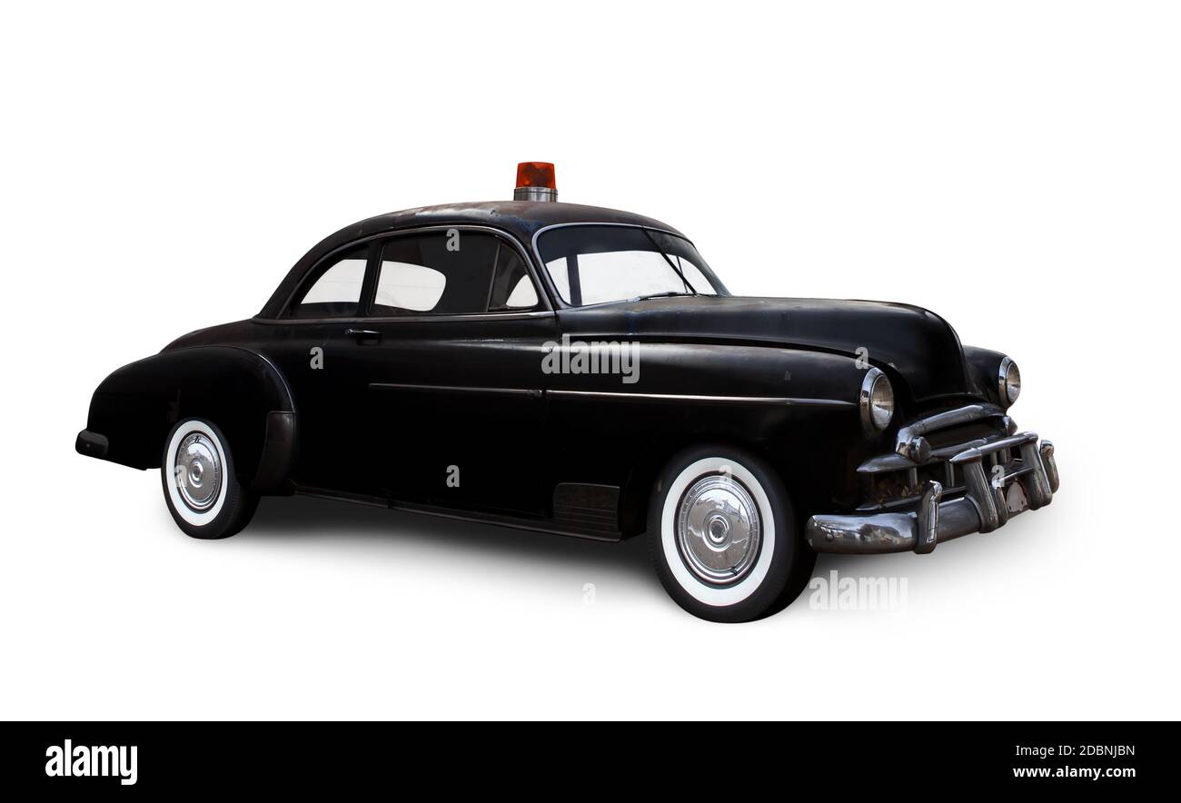 Old Rusty Chevrolet Deluxe 1950 isolated on white Stock Photo - Alamy