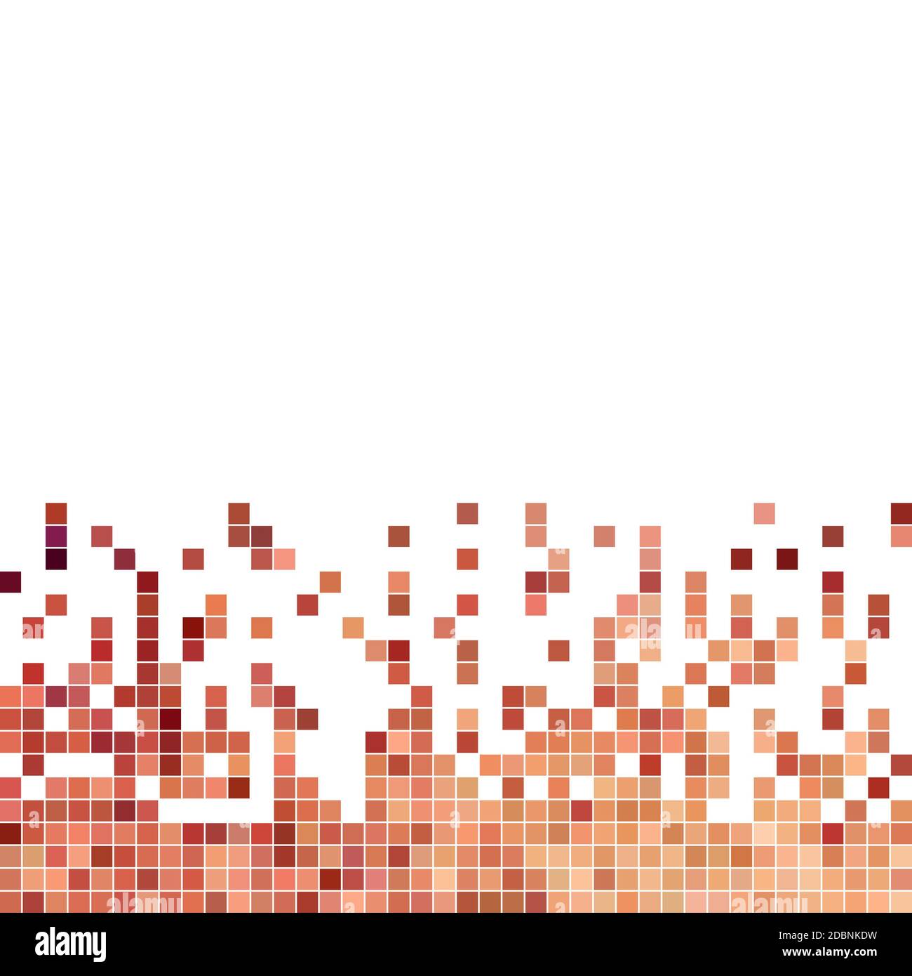 abstract square pixel mosaic background - red Stock Photo - Alamy