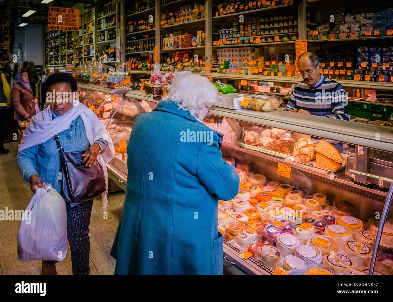 Inside a corner grocery store in Porto, Portugal Stock Photo - Alamy