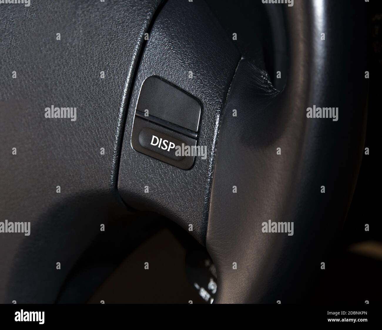 car interior .whell button system sontrol Stock Photo - Alamy