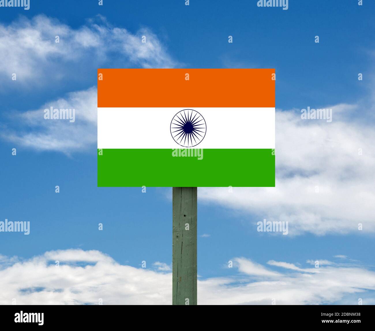 India flag sign on sky Stock Photo - Alamy