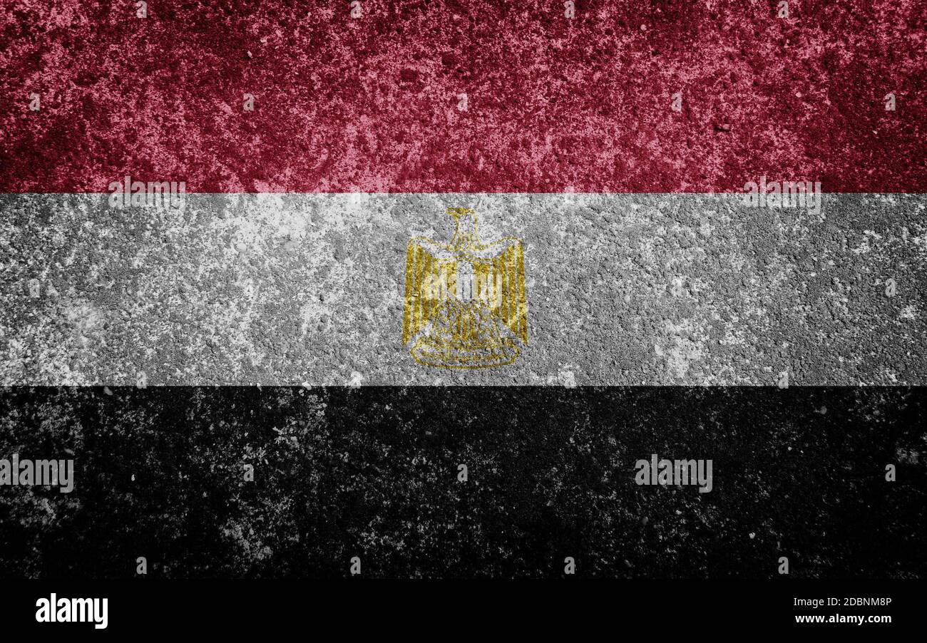 Egypt flag painted hi-res stock photography and images - Alamy