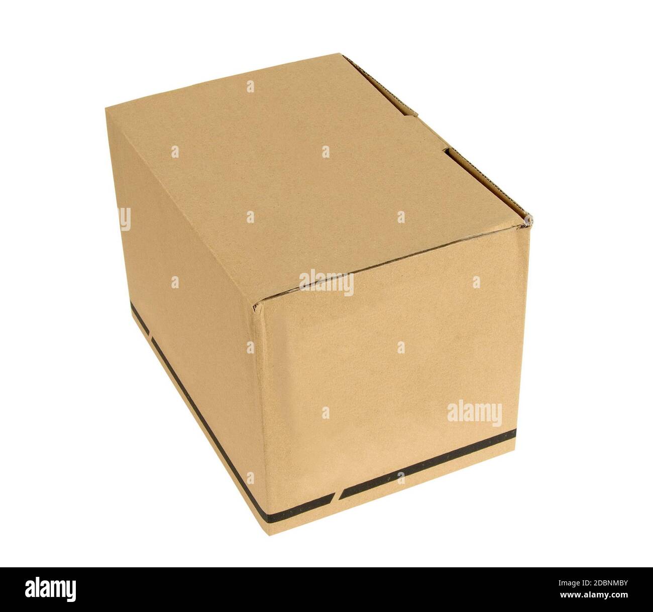 carton box isolated over white Stock Photo - Alamy
