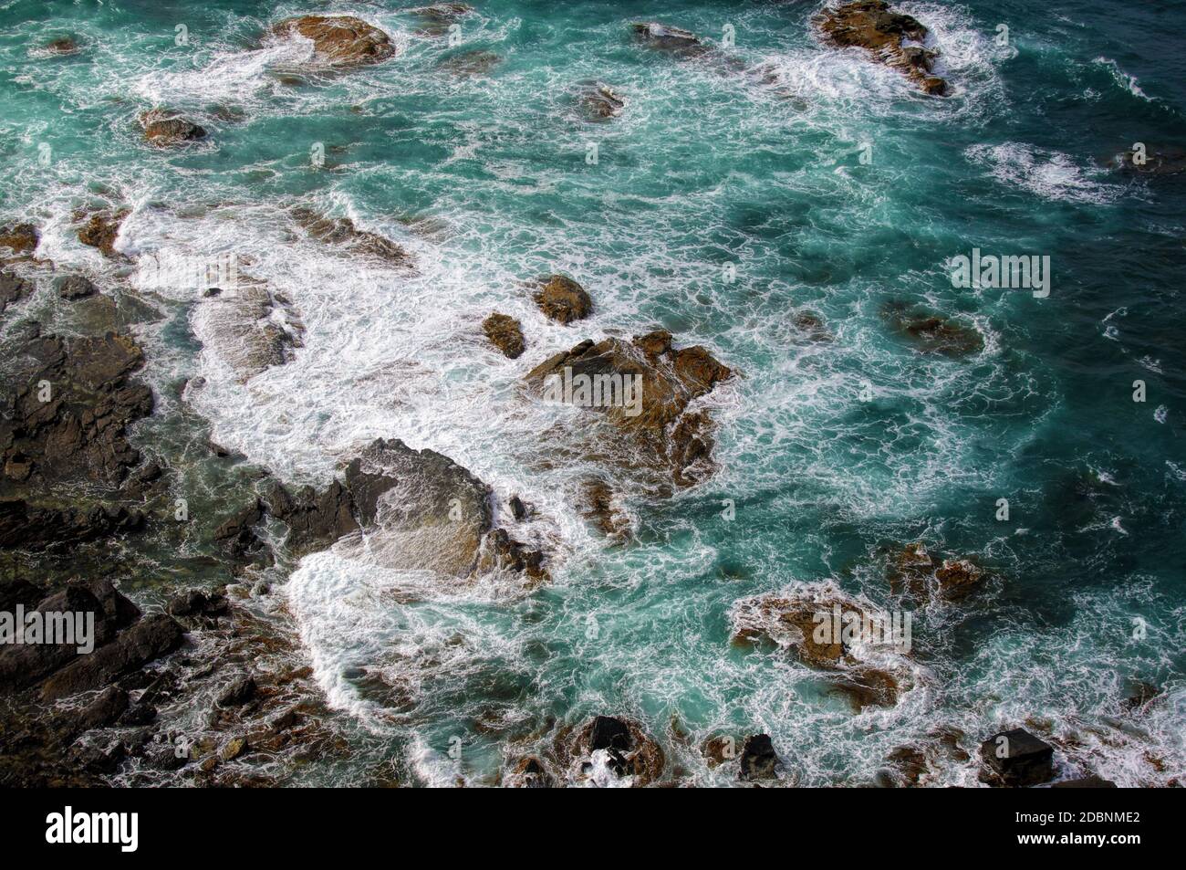 wild Australian ocean shore with rocks Stock Photo - Alamy