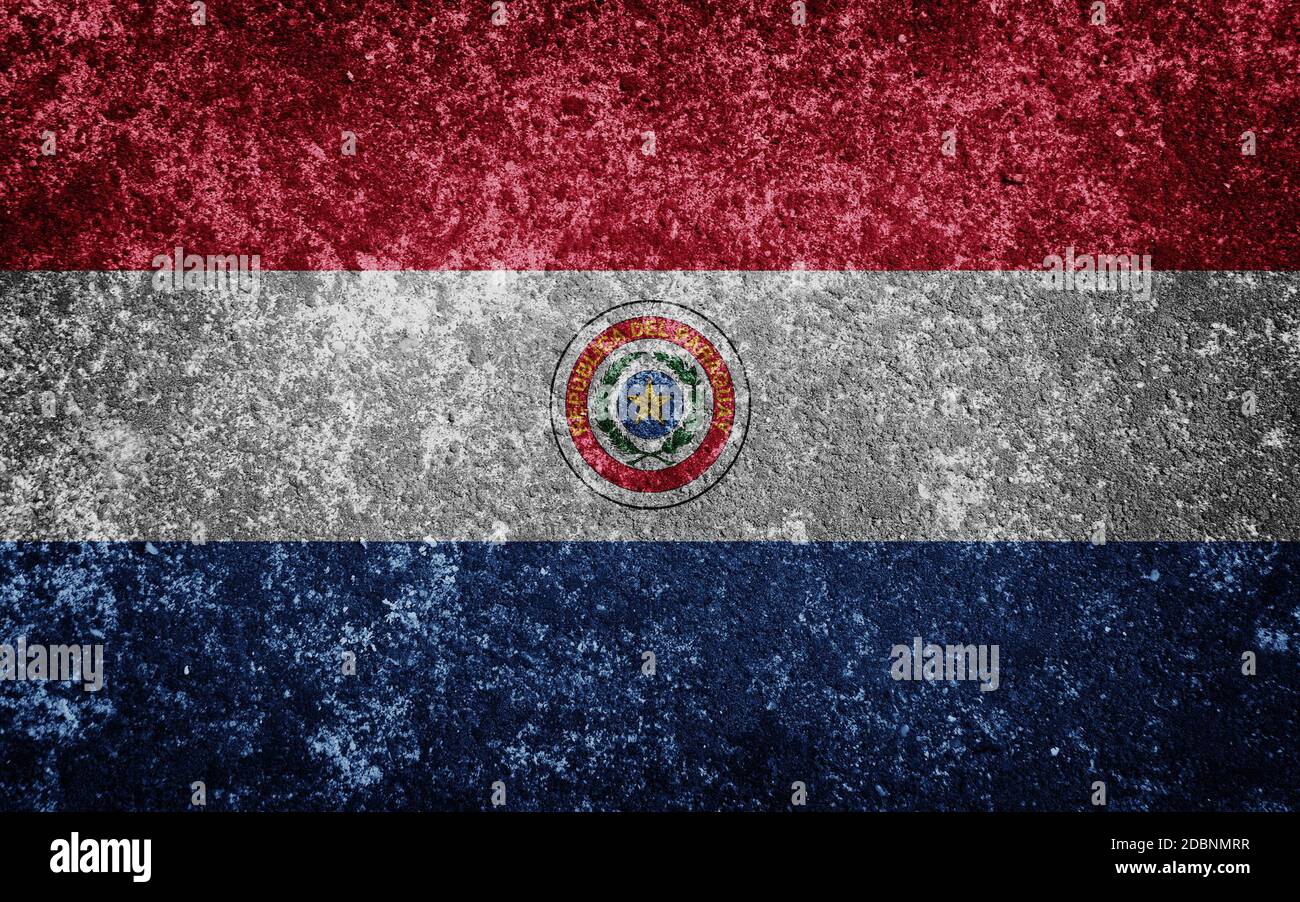 Paraguay flag on abstract hi-res stock photography and images - Alamy