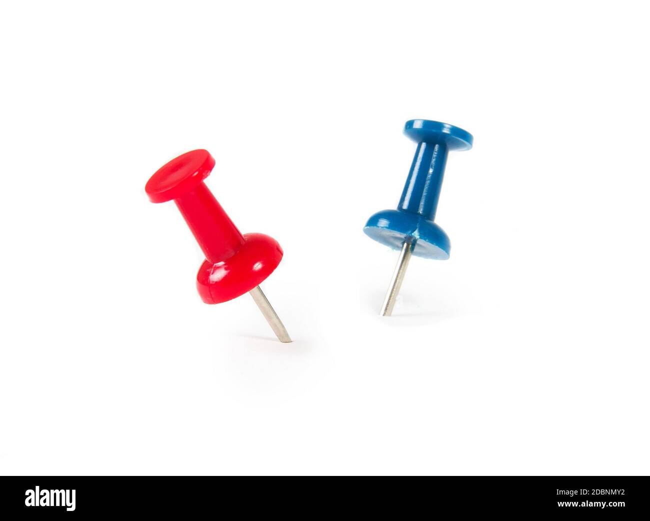 colorful push pins over white Stock Photo - Alamy