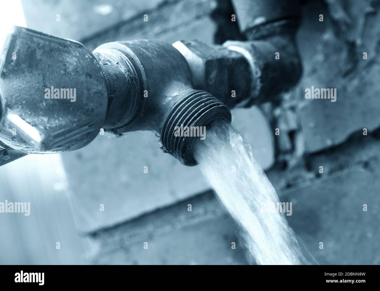 old rusty water tap Stock Photo - Alamy