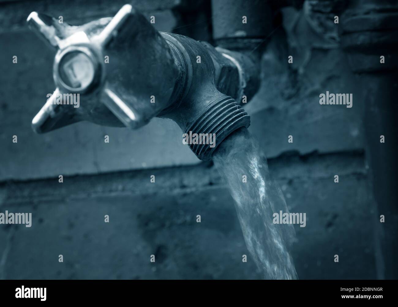 old rusty water tap Stock Photo - Alamy