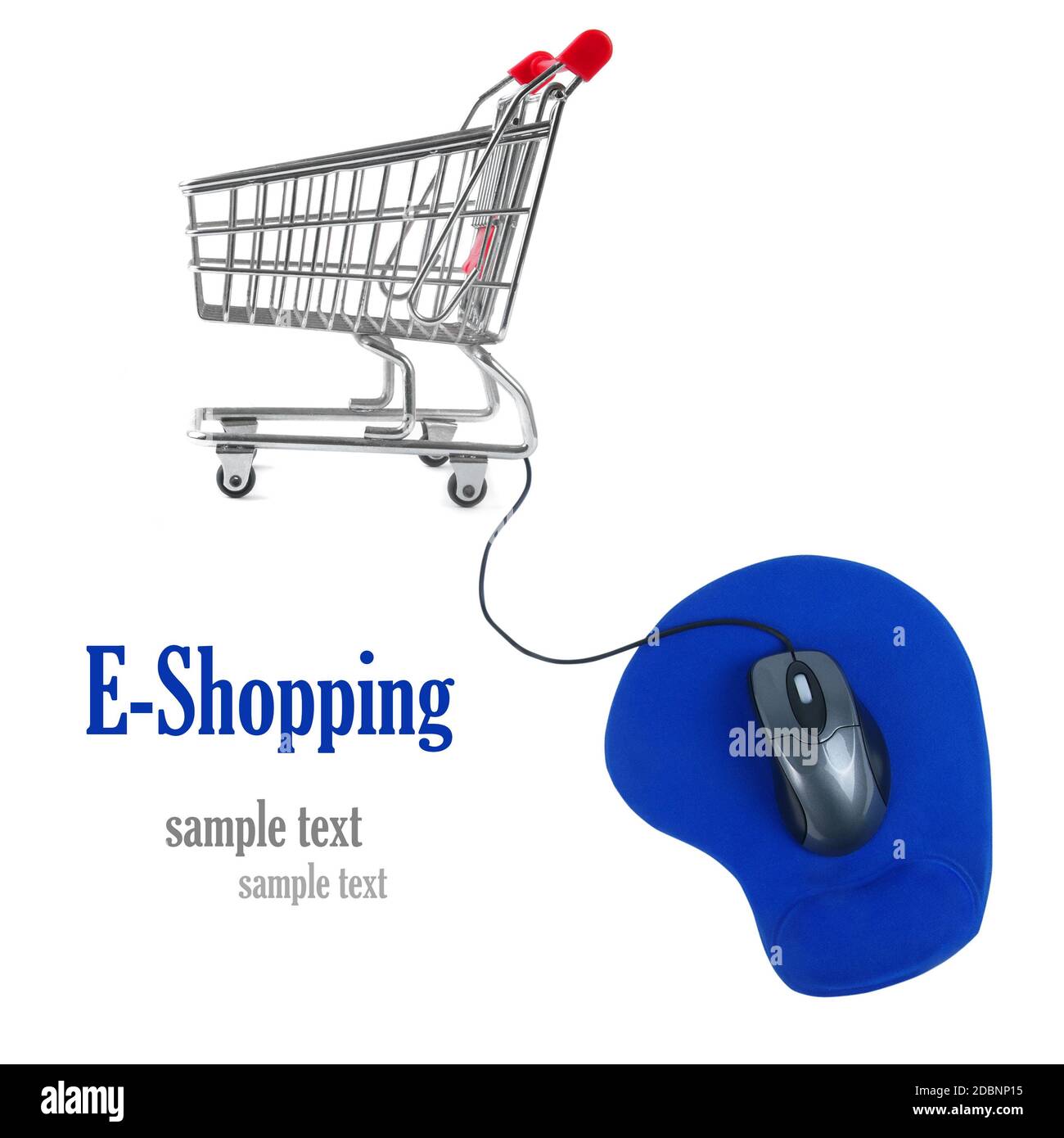 electronic shopping concept.computer mouse with trolley Stock Photo - Alamy