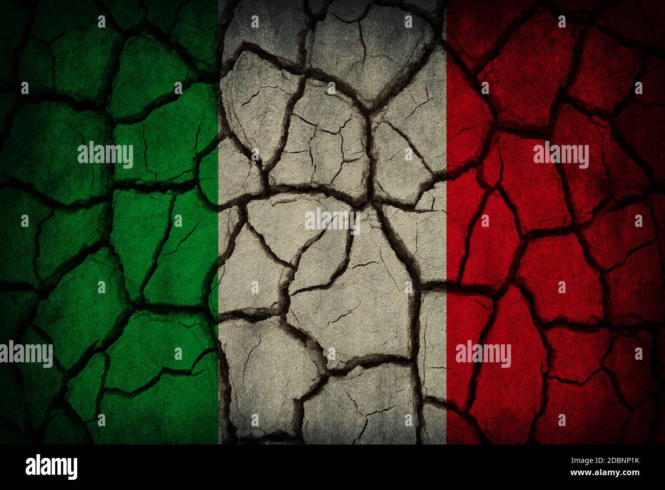 Italy flag crack hi-res stock photography and images - Alamy