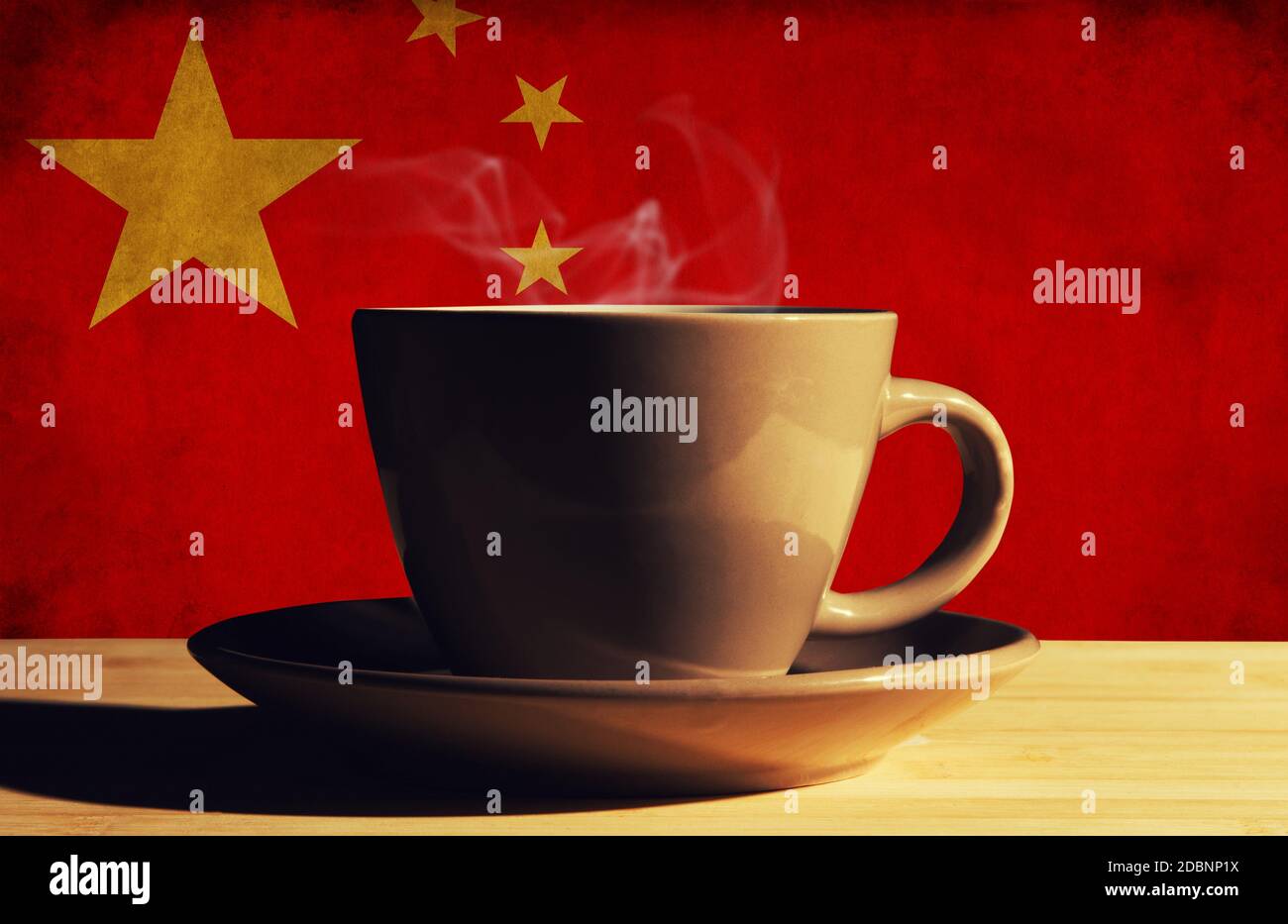 hot drink with flag Stock Photo - Alamy