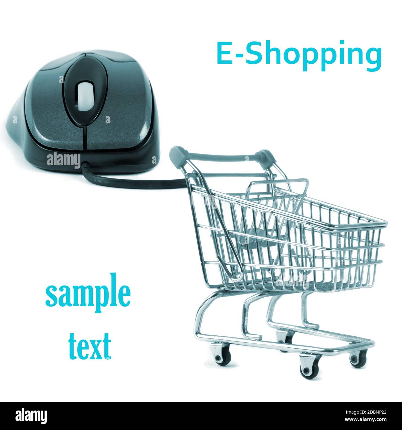 electronic shopping concept.computer mouse with trolley Stock Photo - Alamy