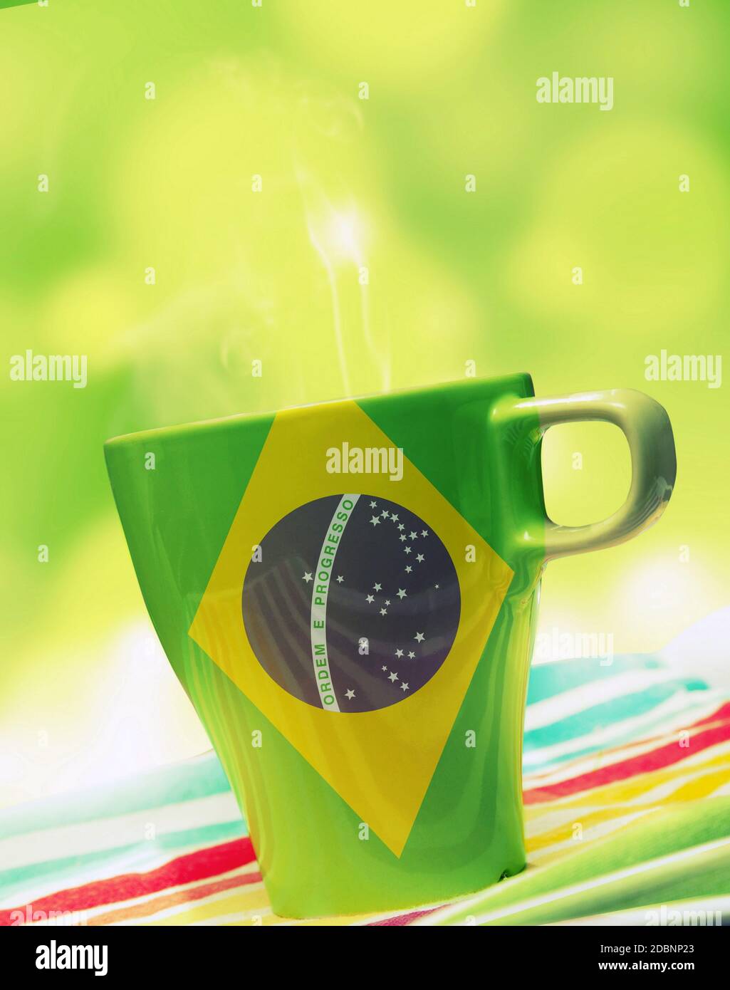 Flag brazil cup coffee hi-res stock photography and images - Alamy