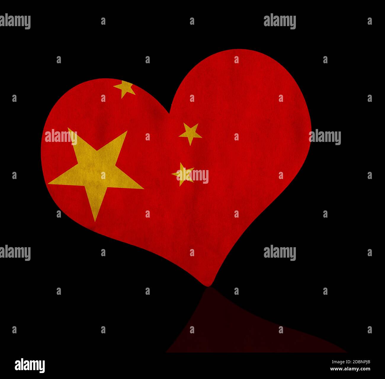 Love china symbol heart flag hi-res stock photography and images - Alamy