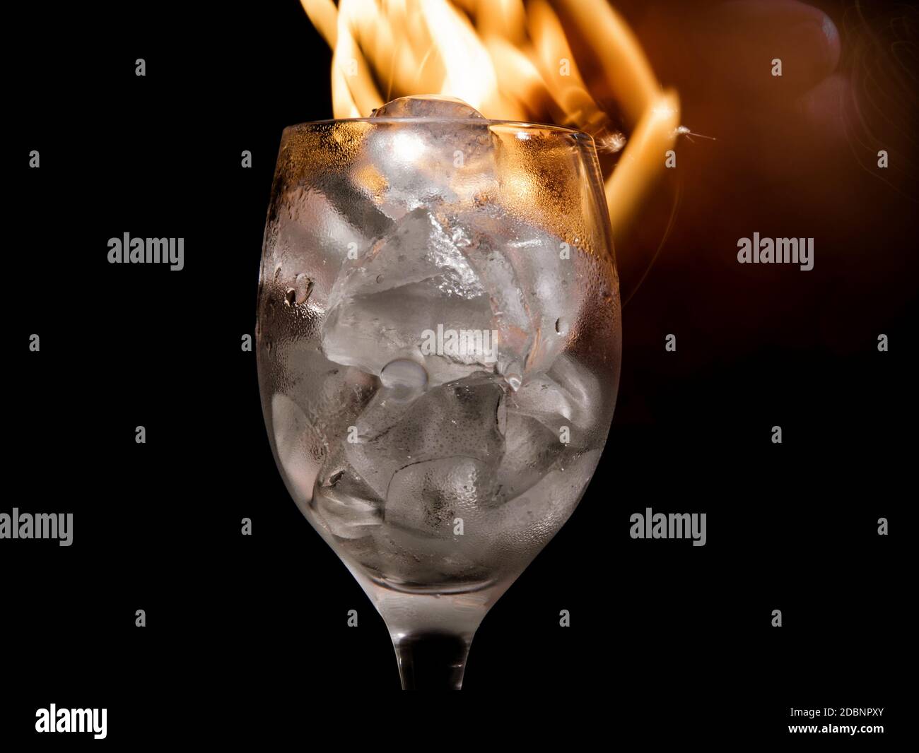 Fire ice cubes melting hi-res stock photography and images - Alamy