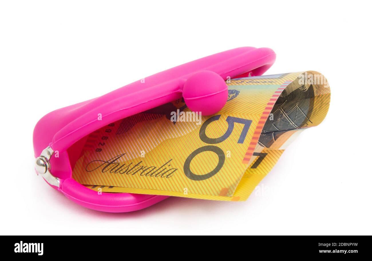 Australian fifty dollar bill Cut Out Stock Images & Pictures - Alamy