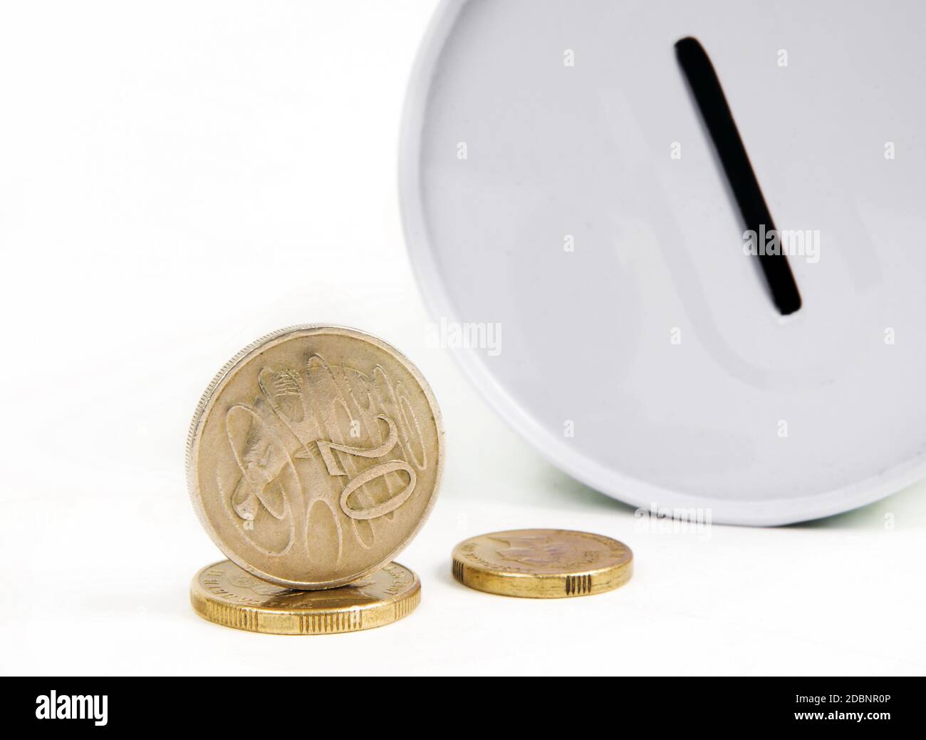 green money box with australian money Stock Photo - Alamy