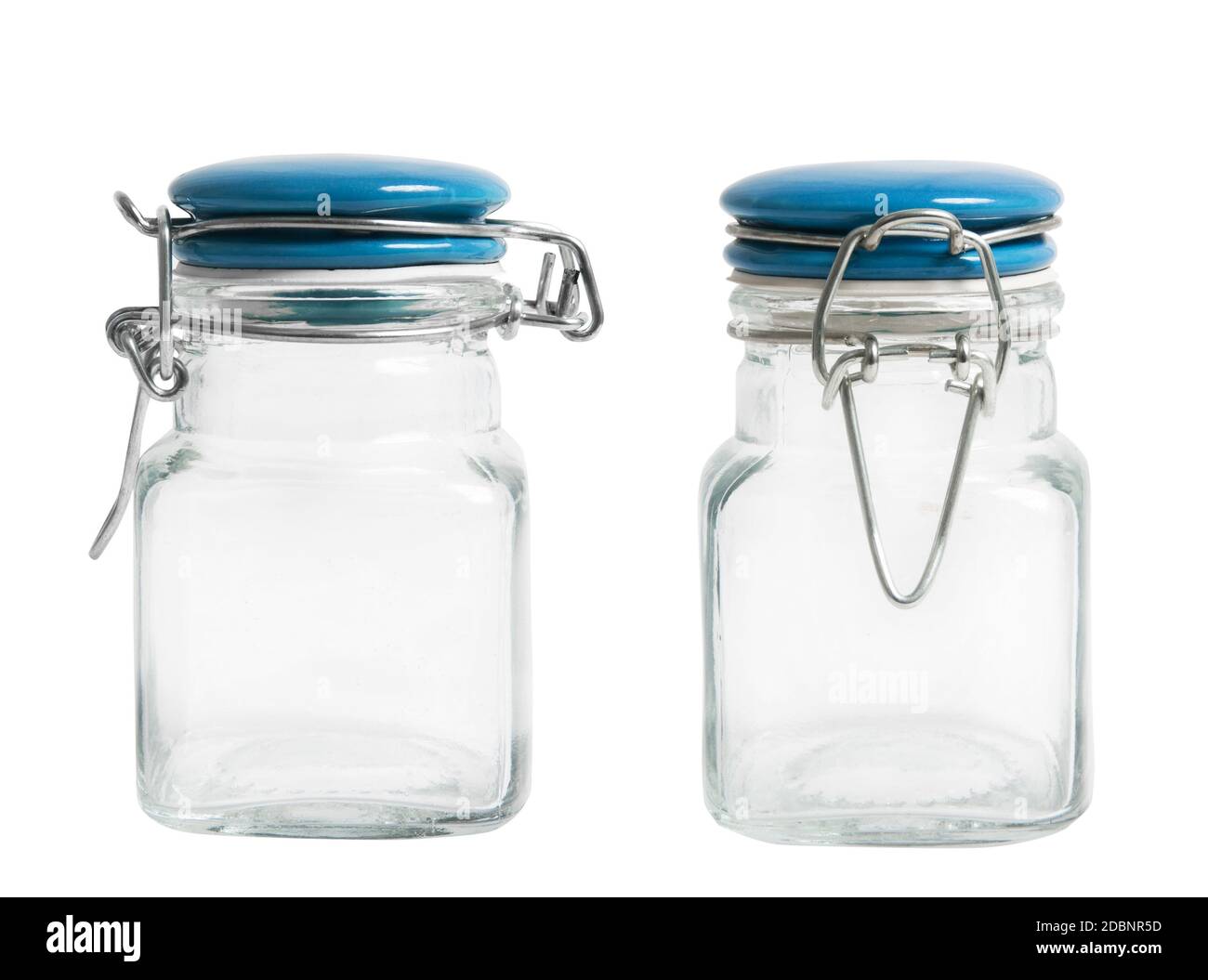 home glass jars container on white Stock Photo - Alamy