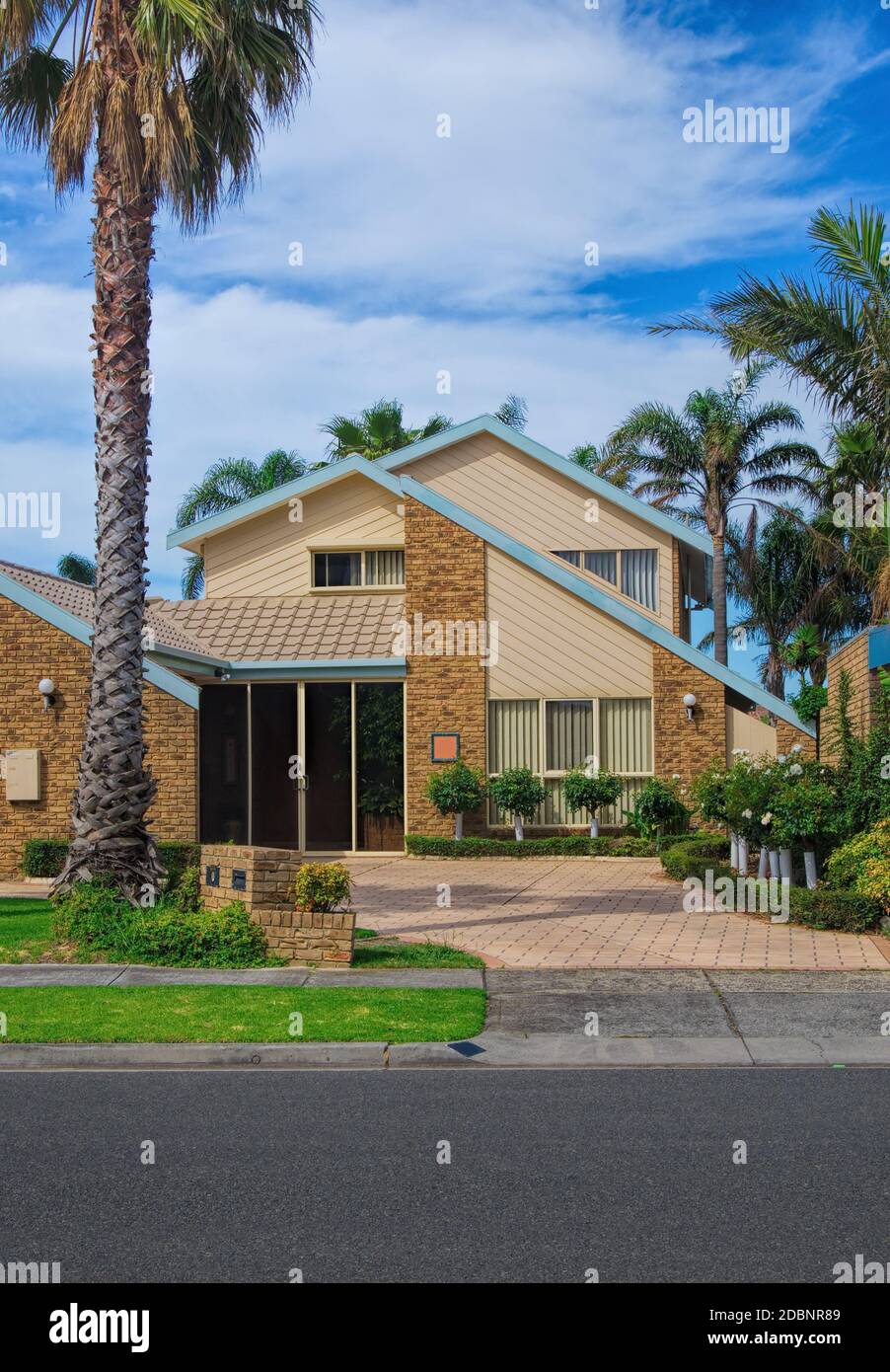 Typical Australian residential house closeup Stock Photo - Alamy