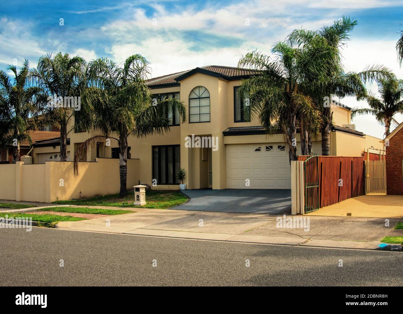Typical Australian residential house closeup Stock Photo - Alamy