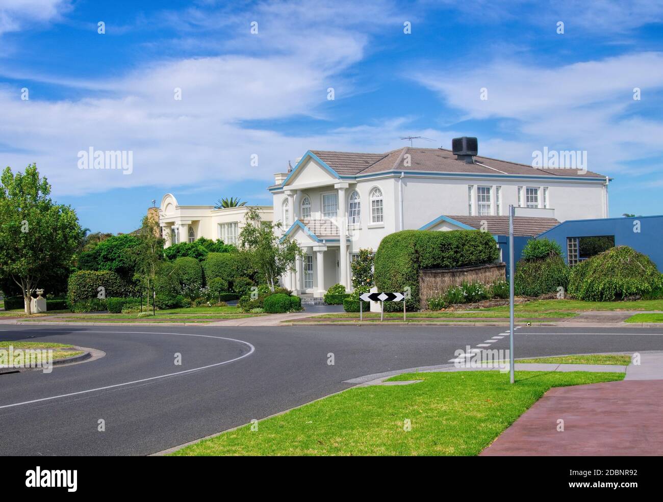 Typical Australian residential house closeup Stock Photo - Alamy
