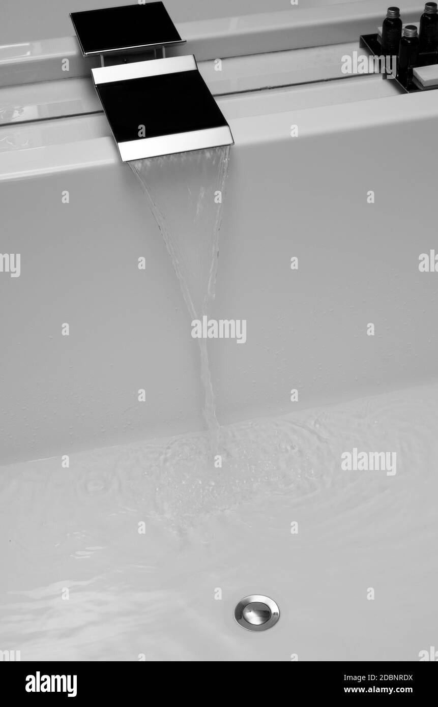 luxury water tap in spa Stock Photo - Alamy