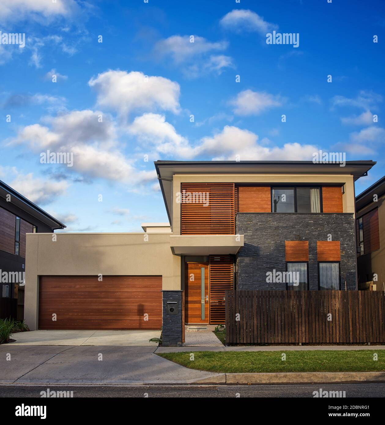 typical Australian modern house closeup Stock Photo - Alamy