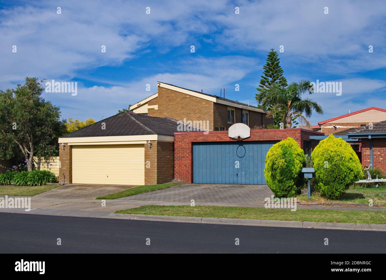 Typical Australian residential house closeup Stock Photo - Alamy