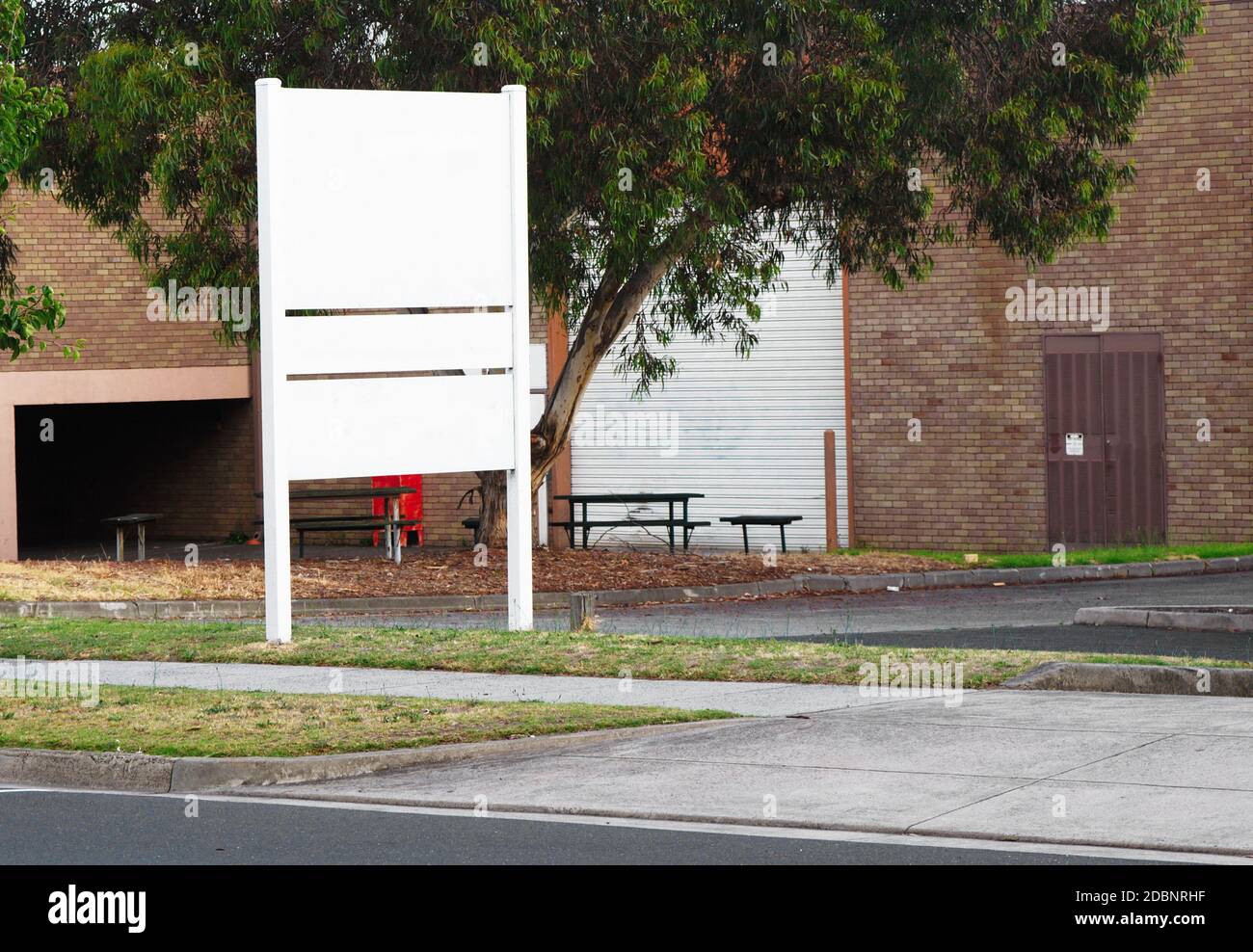empty billboard sign on the street Stock Photo - Alamy