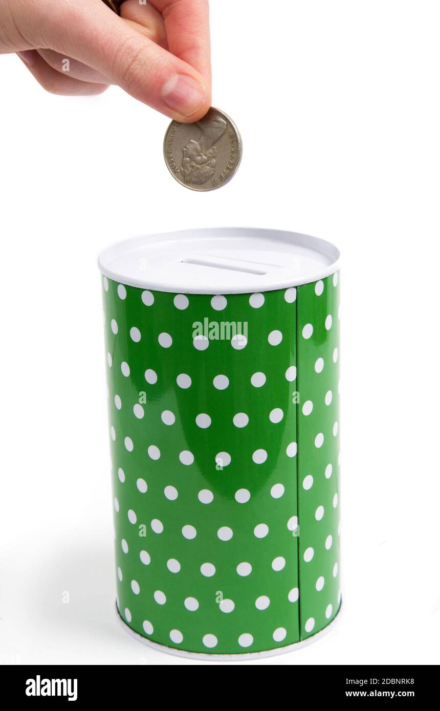 green money box with australian money Stock Photo - Alamy