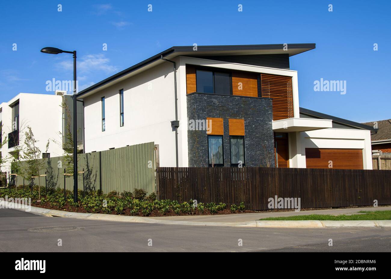 typical Australian modern house closeup Stock Photo - Alamy