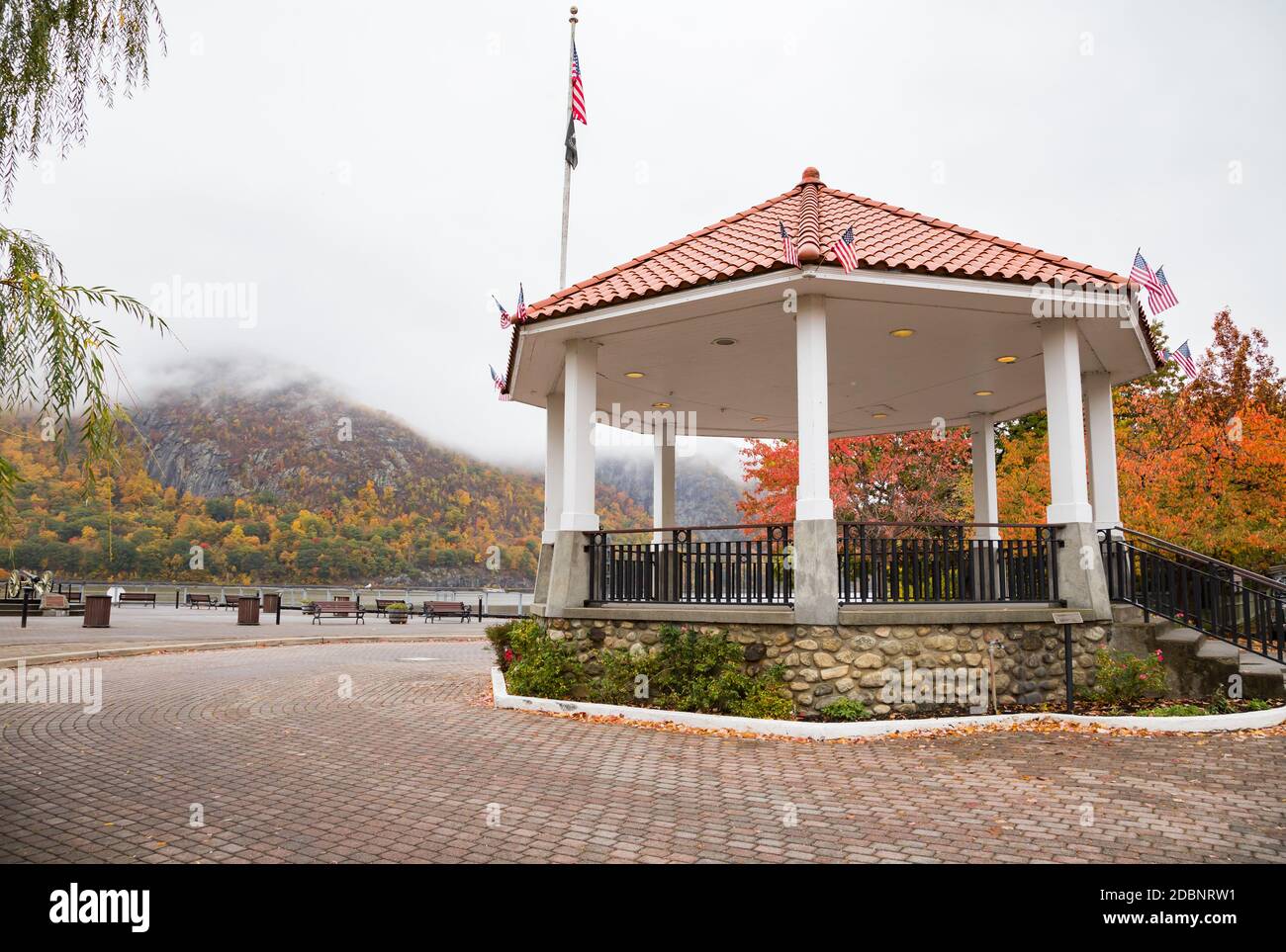 The waterfront gazebo in Cold Spring, NY Stock Photo - Alamy