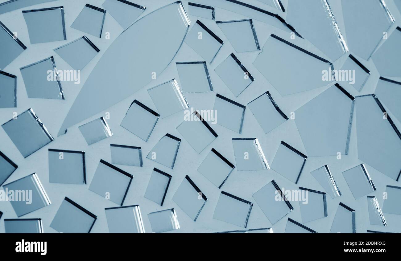 glass mirror mosaic closeup background Stock Photo - Alamy