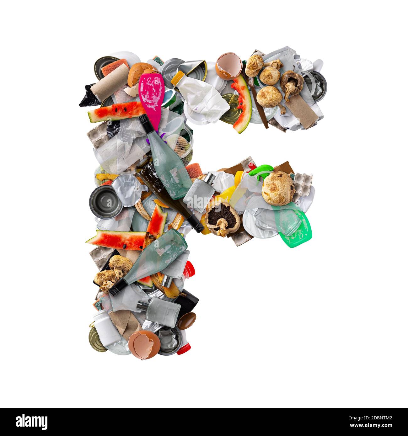 Letter rubbish trash font garbage hi-res stock photography and images ...