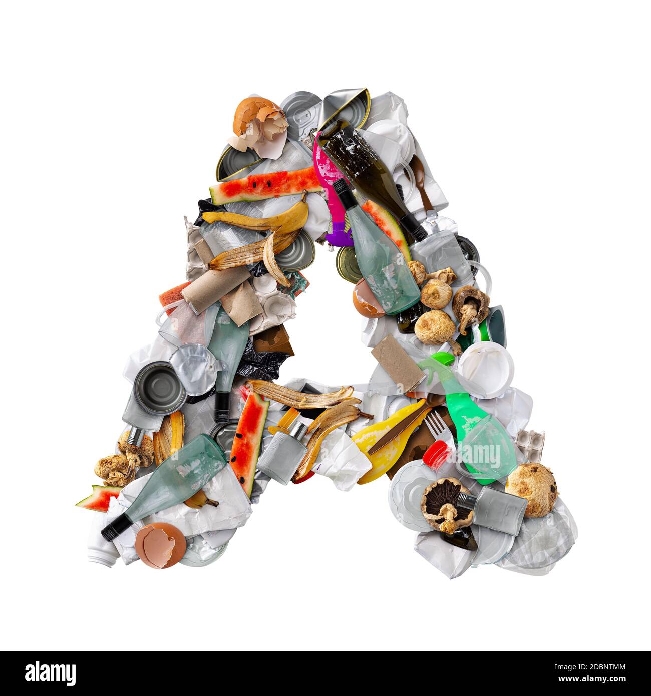 Letter rubbish trash font garbage hi-res stock photography and images ...