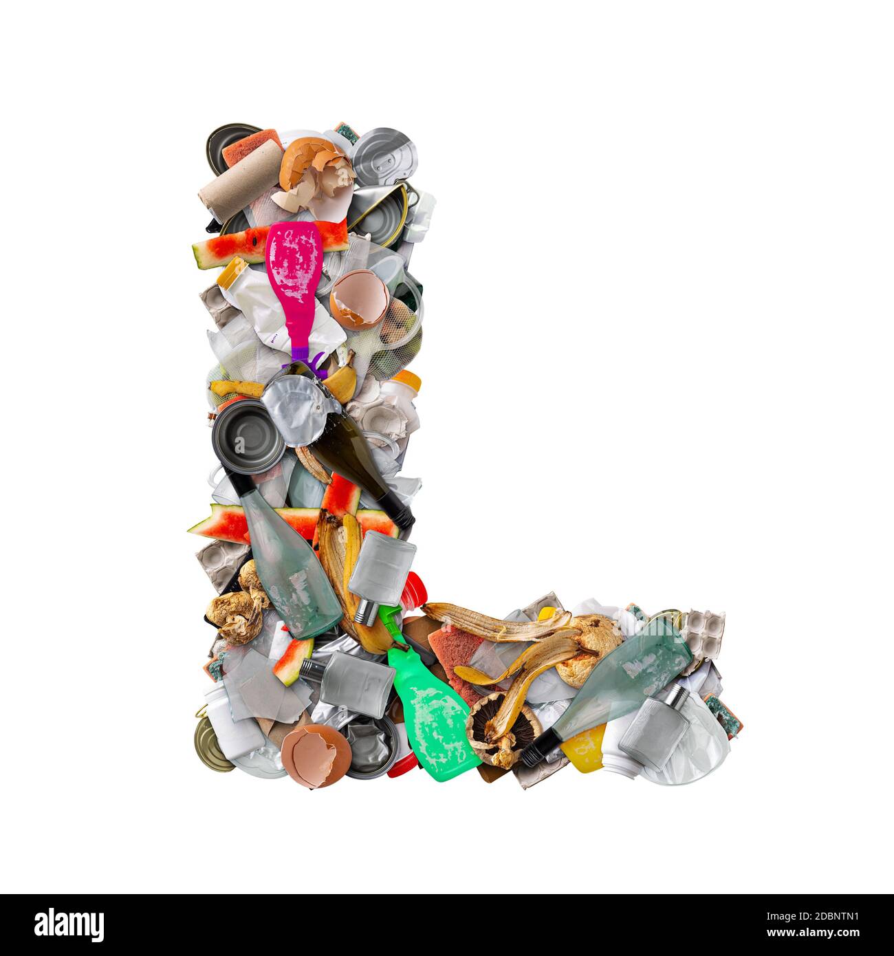 Letter rubbish trash font garbage hi-res stock photography and images ...