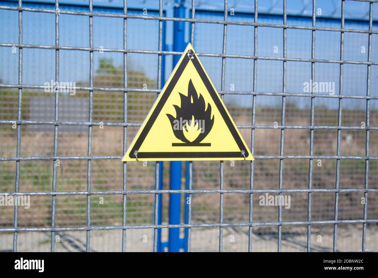 Yellow barrel road safety hi-res stock photography and images - Alamy