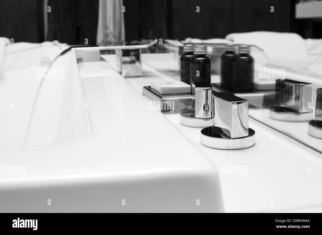 luxury water tap in spa Stock Photo - Alamy