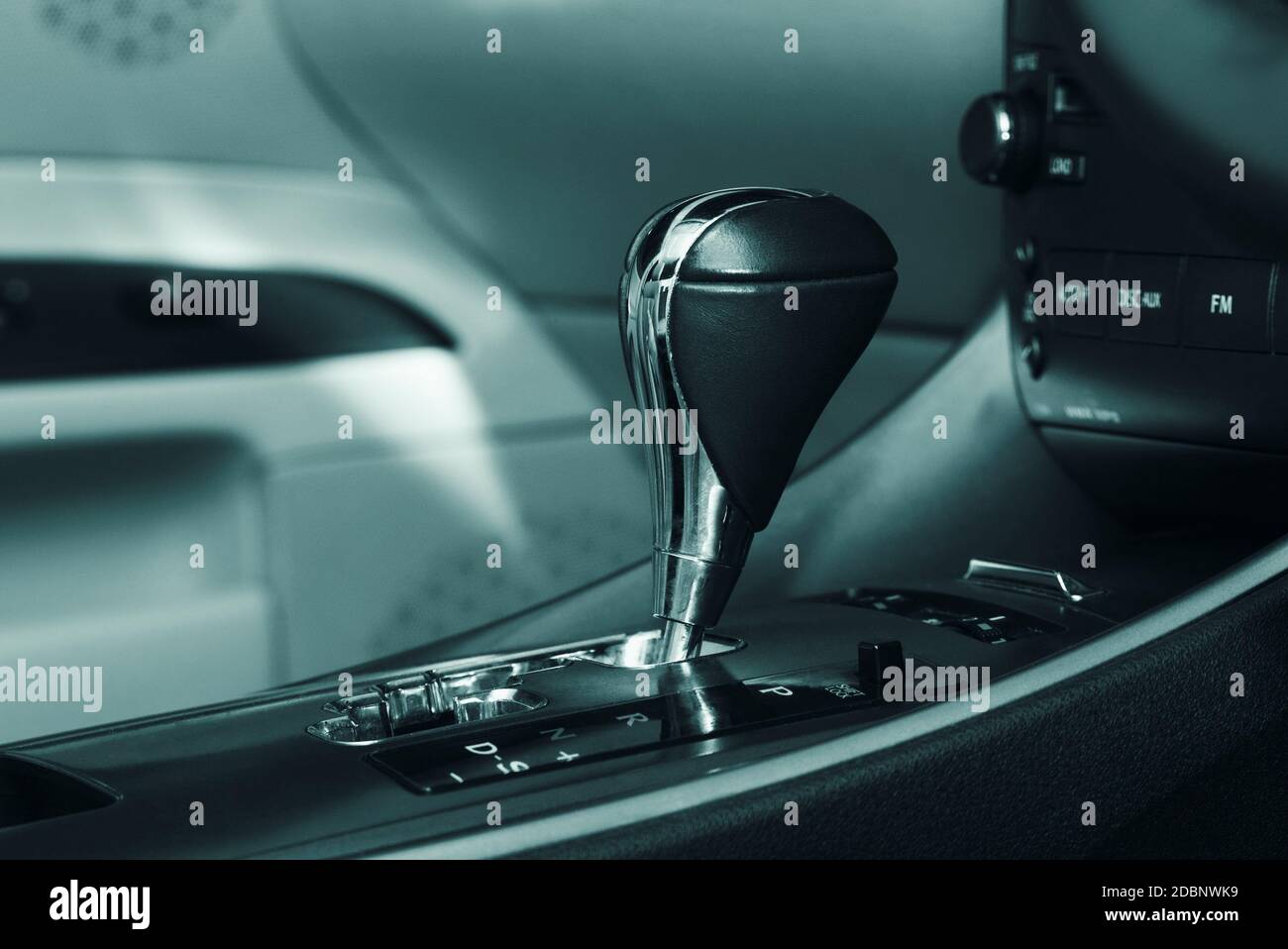 car interior .transmission closeup Stock Photo - Alamy