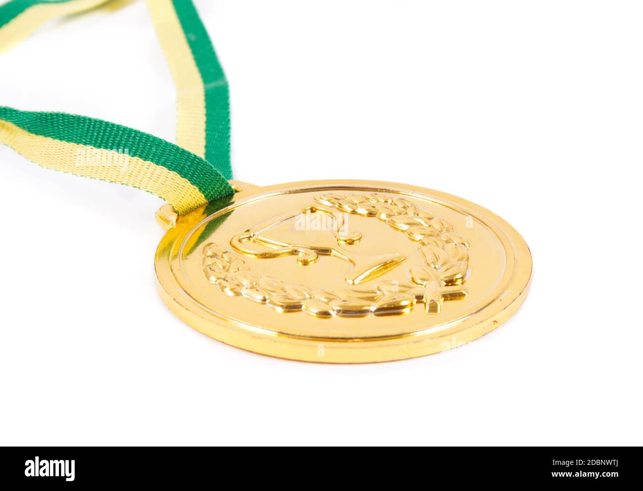 winner gold medal over white Stock Photo - Alamy