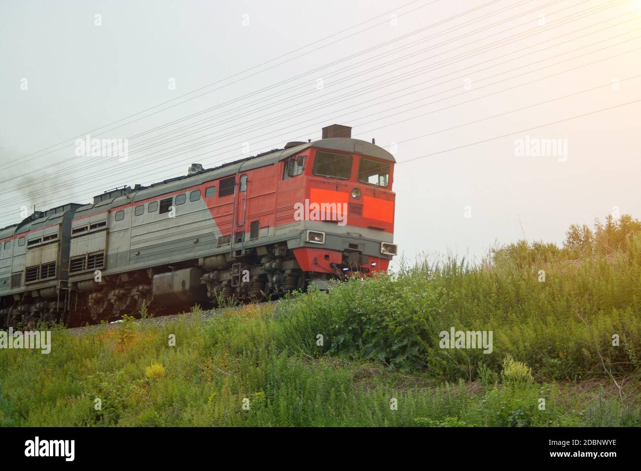 Cargo electric train traveling hi-res stock photography and images - Alamy