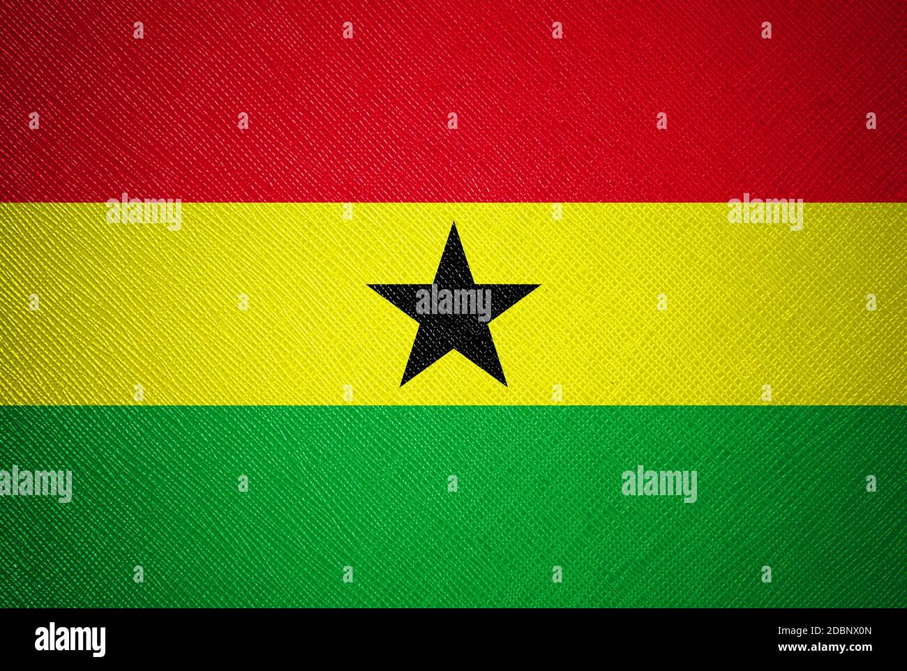 Ghana flag leather texture Stock Photo - Alamy