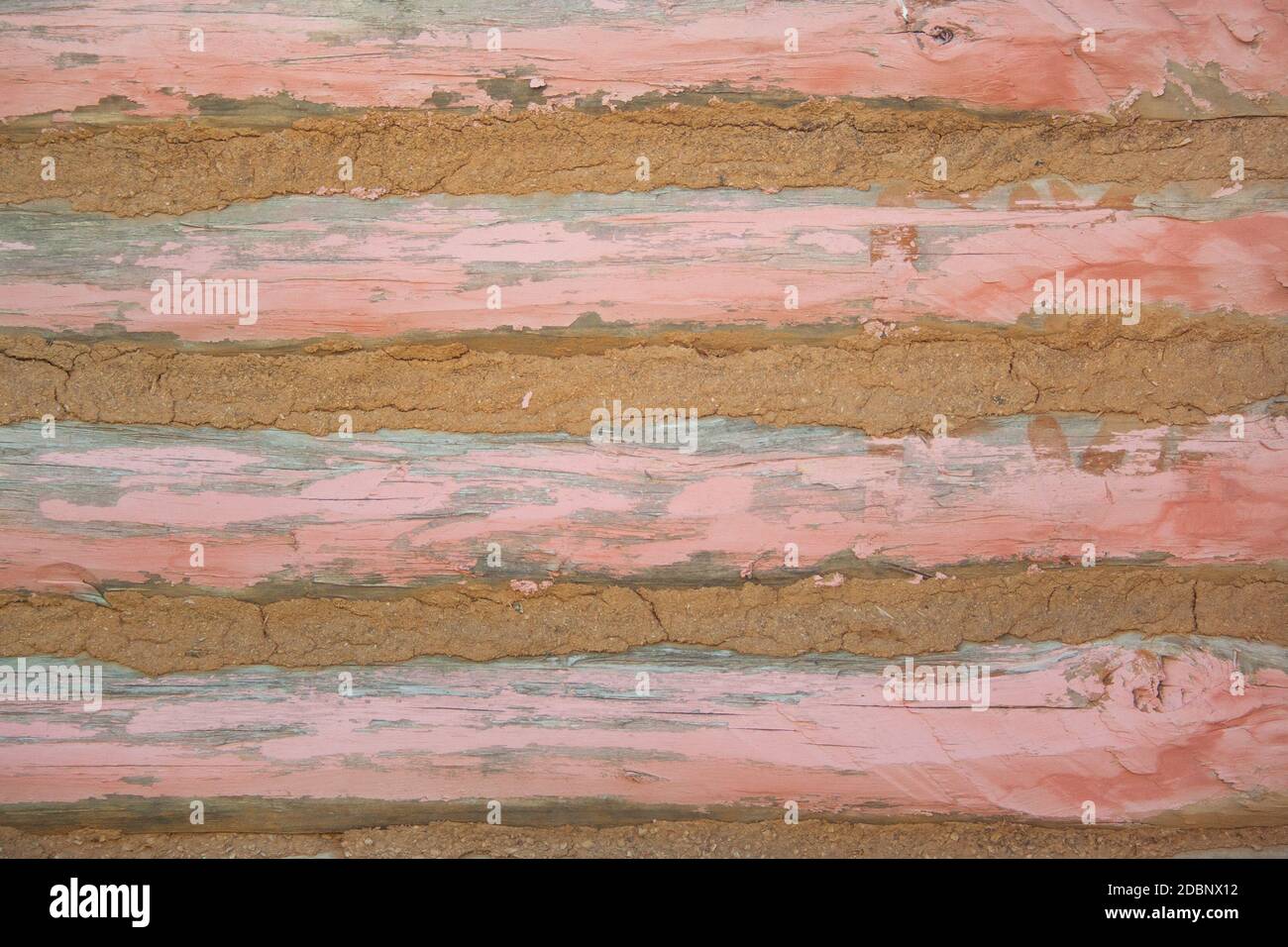 Wall of logs and mineral wool texture. Abstract background Stock Photo ...