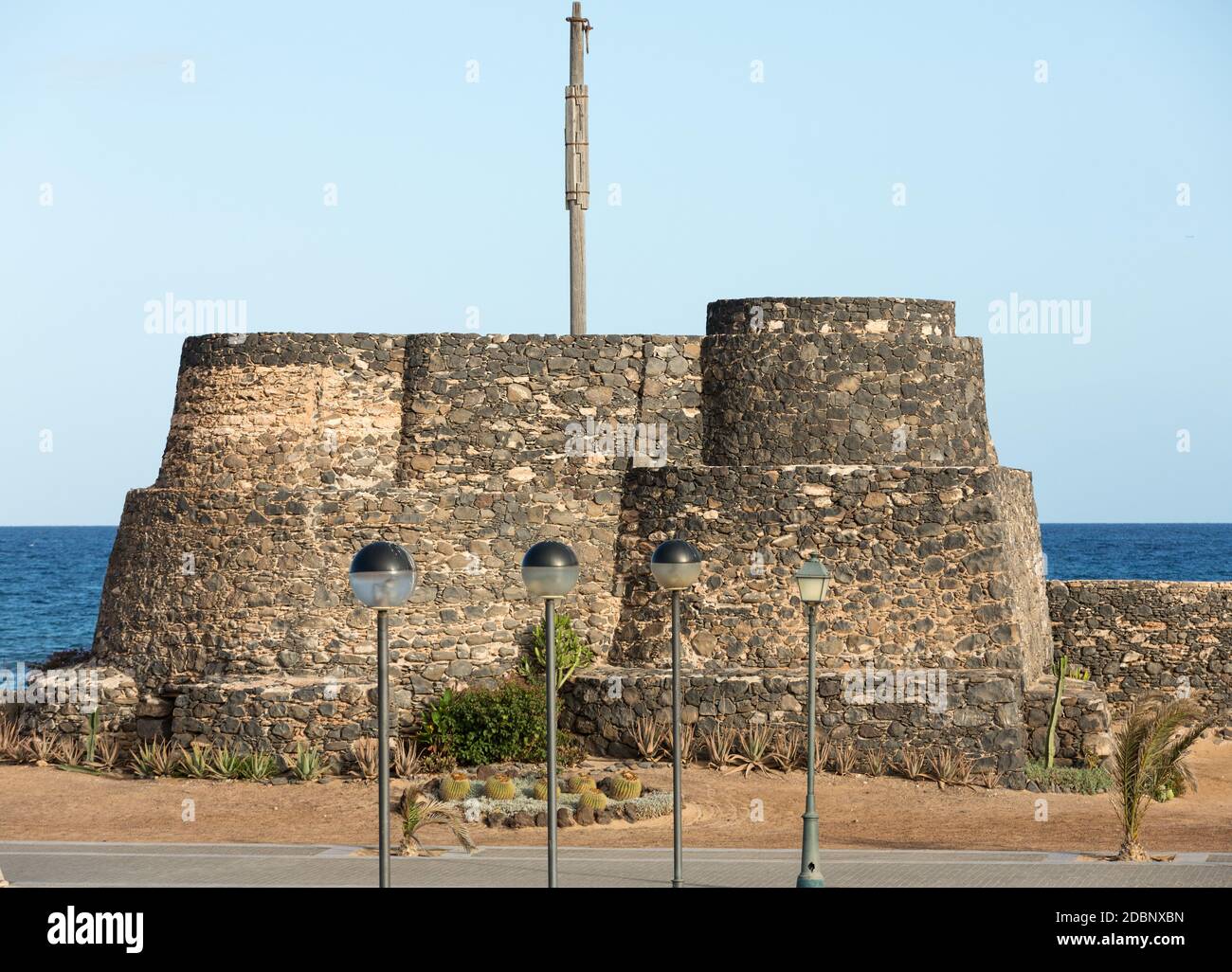 Ancient Castle in Caleta de Fuste. Canary Island Fuerteventura, Spain ...