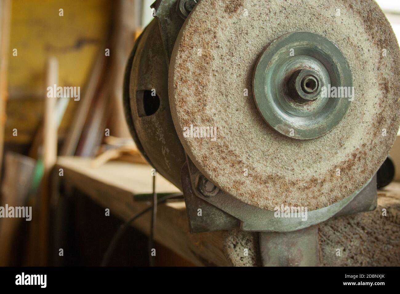 Industrial bench grinder hi-res stock photography and images - Alamy